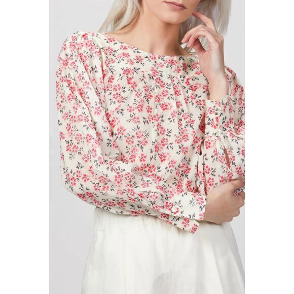Rebecca Taylor | Tops | Rebecca Taylor Ikat Fleur Long Sleeve Blouse ...
